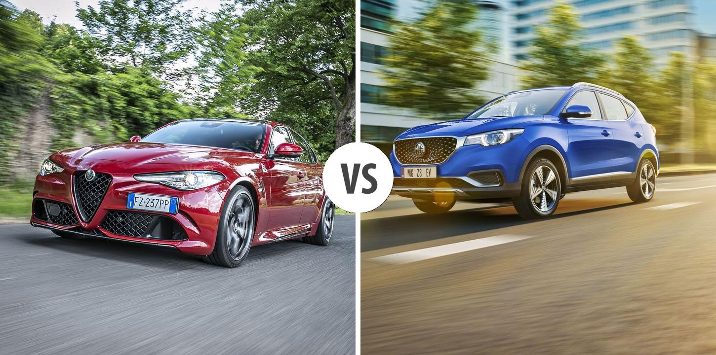 Alfa Romeo Giulia VS MG ZS – Vergleiche Preise, Leistung, Kofferraum ...