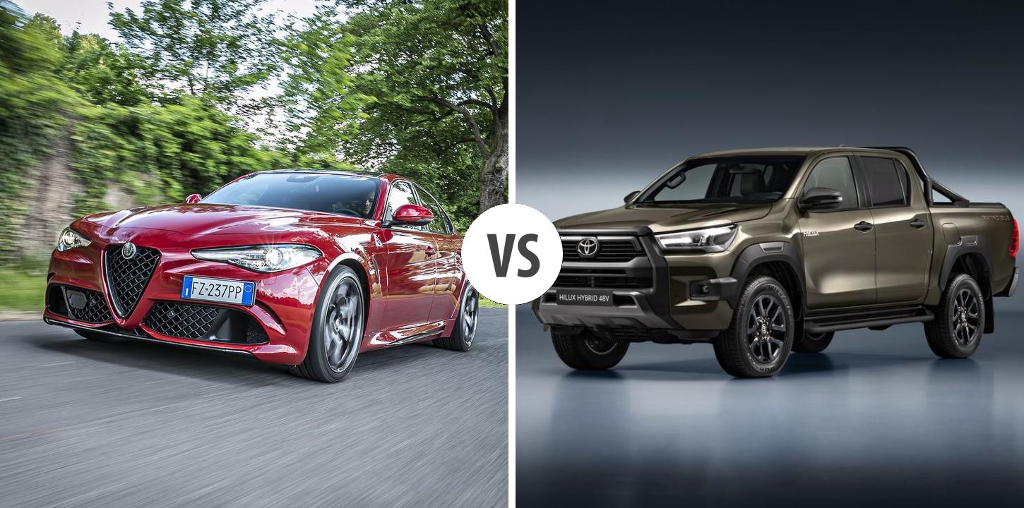 Alfa Romeo Giulia VS Toyota Hilux – Vergleiche Preise, Leistung ...
