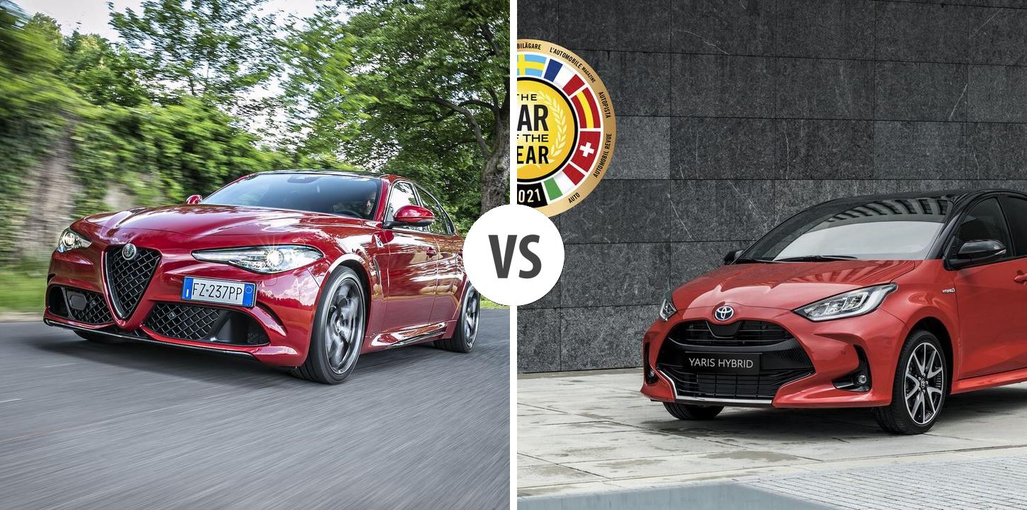 Alfa Romeo Giulia VS Toyota Yaris Autovergleich | AUTOGOTT.DE