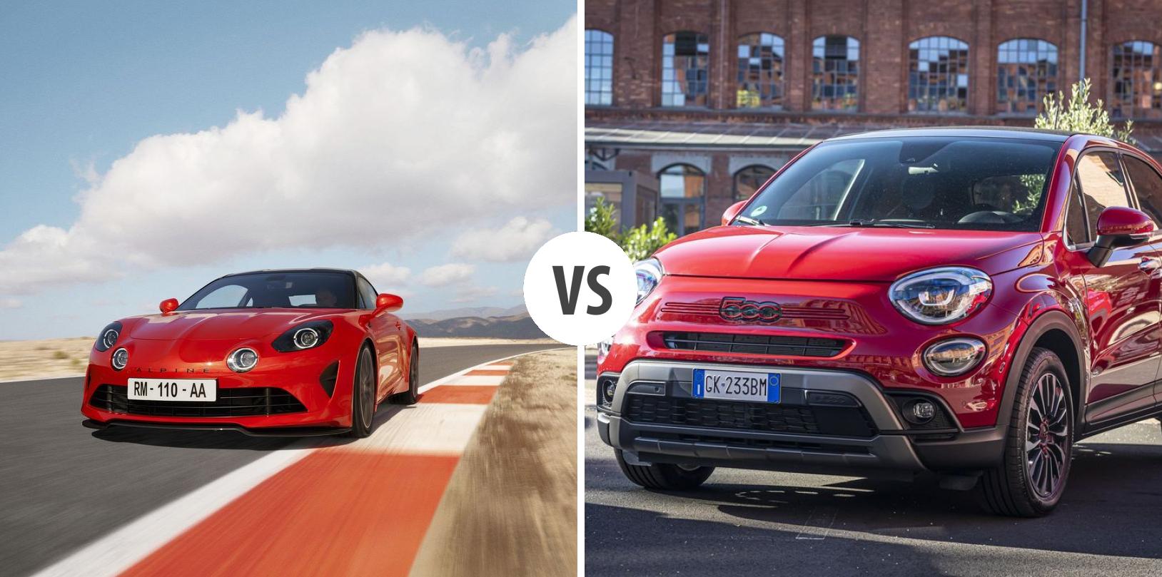 Alpine A110 VS FIAT 500X Autovergleich | AUTOGOTT.DE
