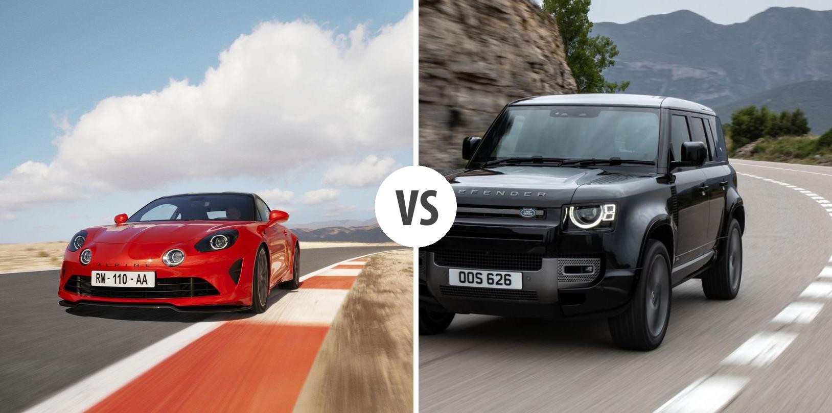 Alpine A110 VS Land Rover Defender – Vergleiche Preise, Leistung ...