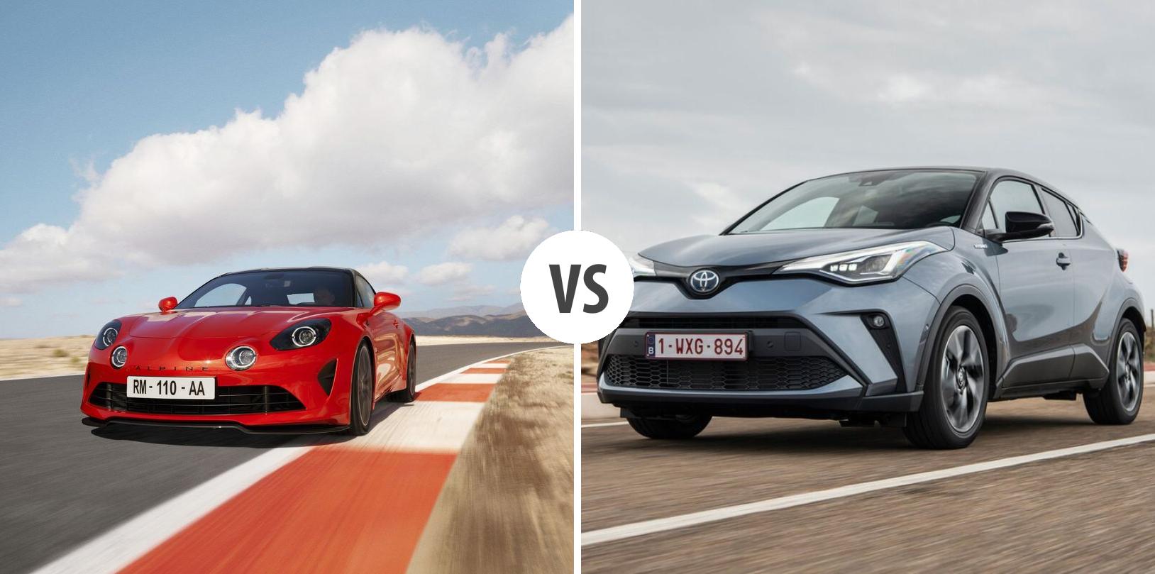 Alpine A110 VS Toyota C-HR Autovergleich | AUTOGOTT.DE
