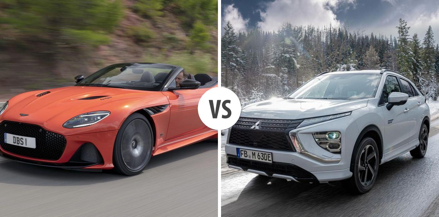 Aston Martin DBS Superleggera Cabrio VS Mitsubishi Eclipse Cross ...