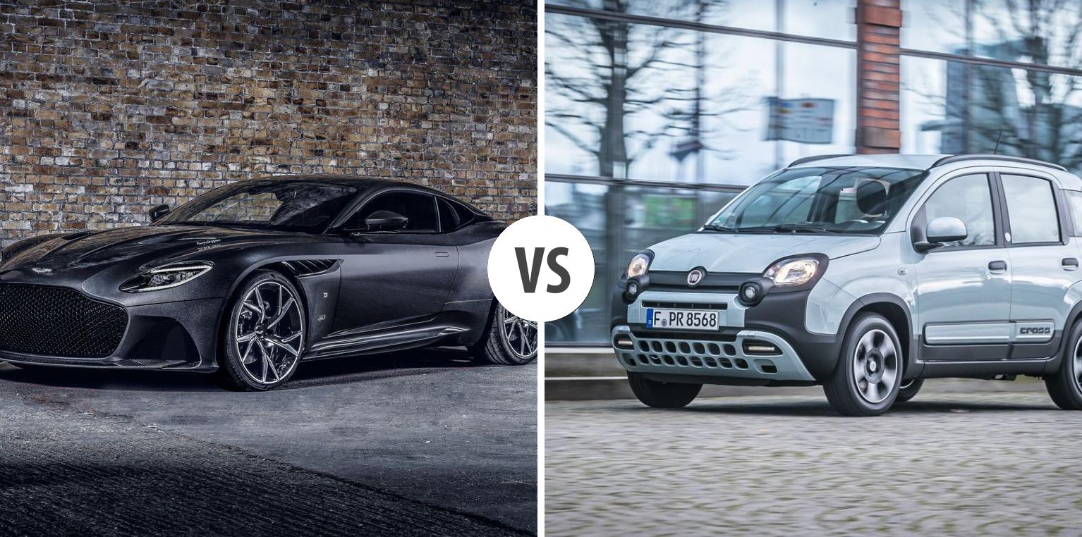 Aston Martin DBS Superleggera Coupe VS FIAT Panda – Vergleiche Preise ...