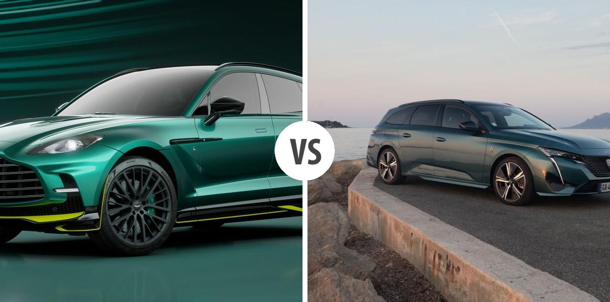 Aston Martin DBX VS Peugeot 308 SW Autovergleich | AUTOGOTT.DE