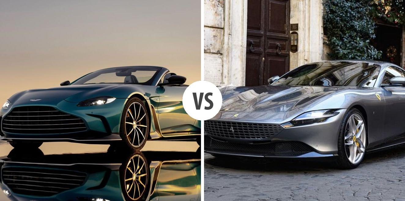 Aston Martin Vantage Roadster VS Ferrari Roma Autovergleich | AUTOGOTT.DE