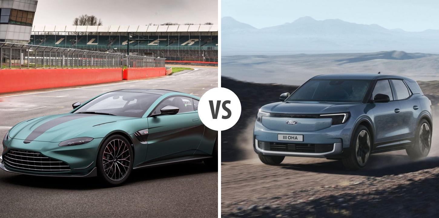Aston Martin Vantage Sport Coupe VS Ford Explorer EV Autovergleich ...