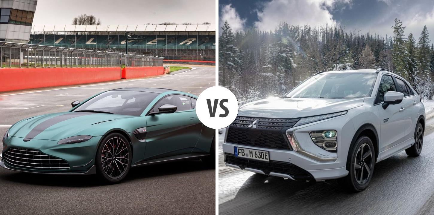 Aston Martin Vantage Sport Coupe VS Mitsubishi Eclipse Cross ...