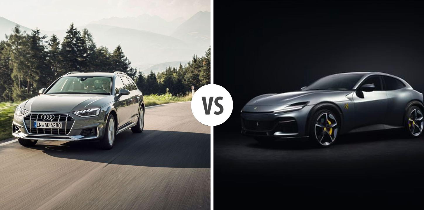 Audi A4 allroad quattro VS Ferrari Purosangue – Vergleiche Preise ...