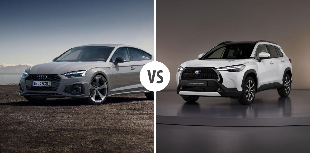 Audi A5 Sportback VS Toyota Corolla Cross – Vergleiche Preise, Leistung ...