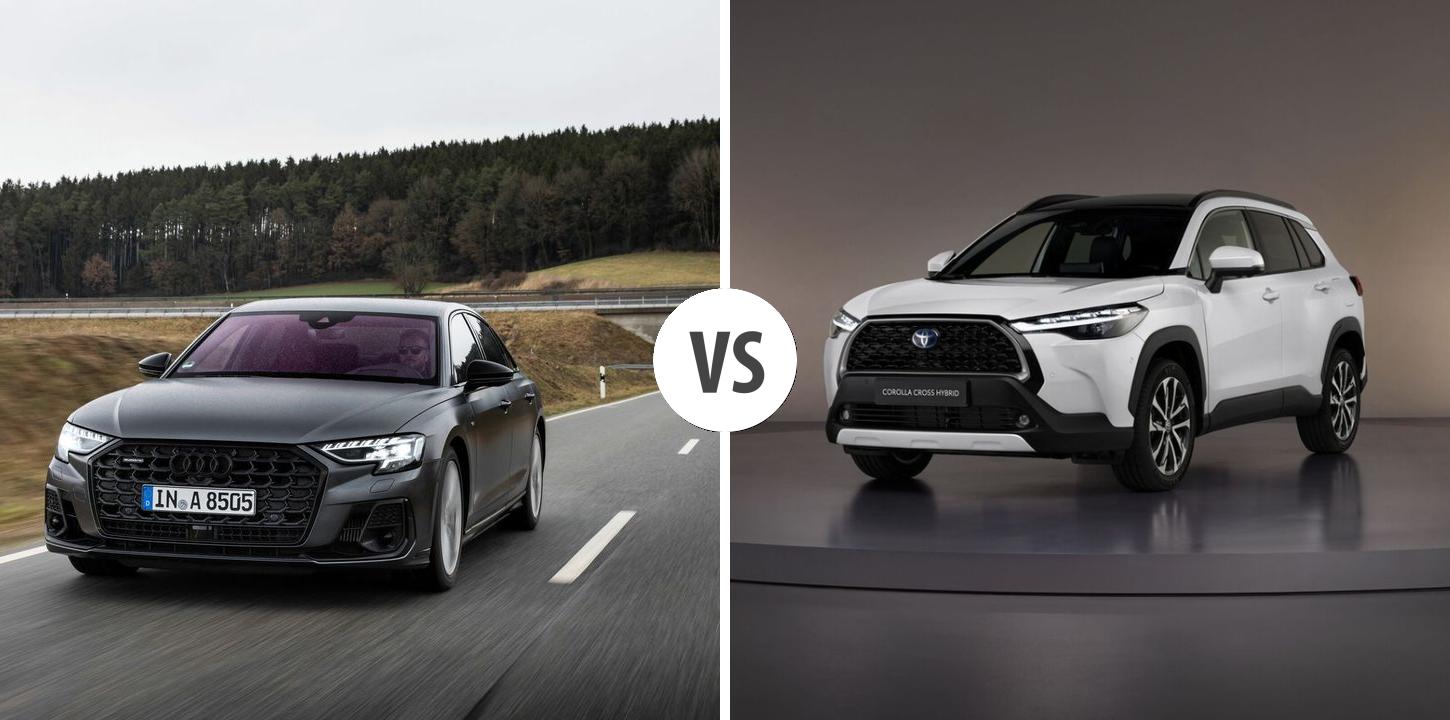Audi A8 VS Toyota Corolla Cross – Vergleiche Preise, Leistung ...
