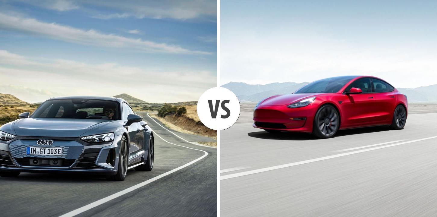 Audi e-tron GT VS TESLA Model 3 Autovergleich | AUTOGOTT.DE