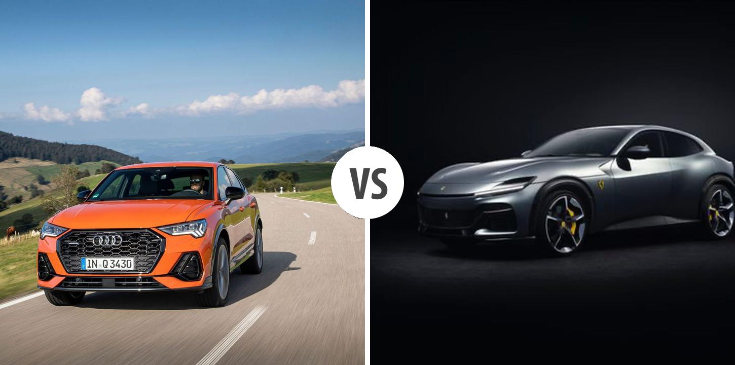 Audi Q3 Sportback VS Ferrari Purosangue – Vergleiche Preise, Leistung ...