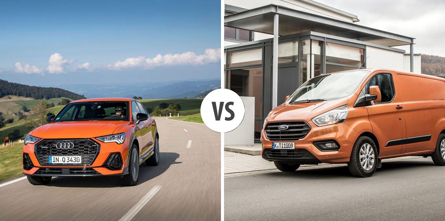 Audi Q3 Sportback VS Ford Transit Custom Transporter – Vergleiche ...
