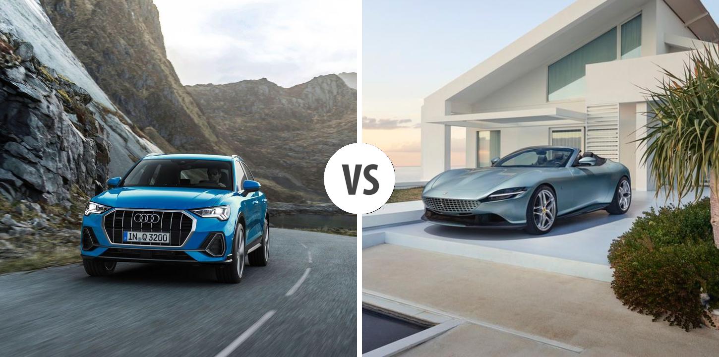 Audi Q3 VS Ferrari Roma Cabrio – Vergleiche Preise, Leistung ...
