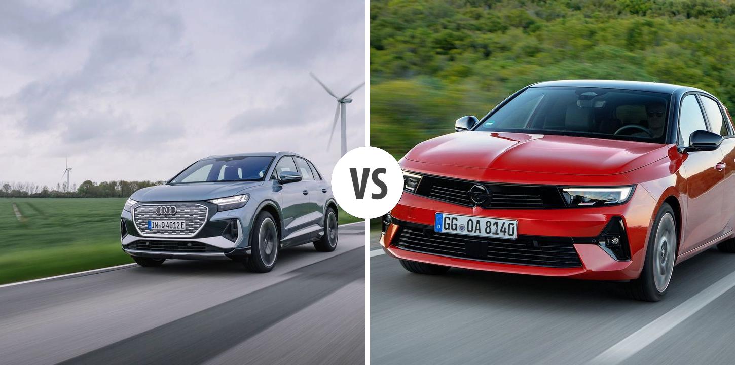 Audi Q4 e-tron VS Opel Astra Autovergleich | AUTOGOTT.DE