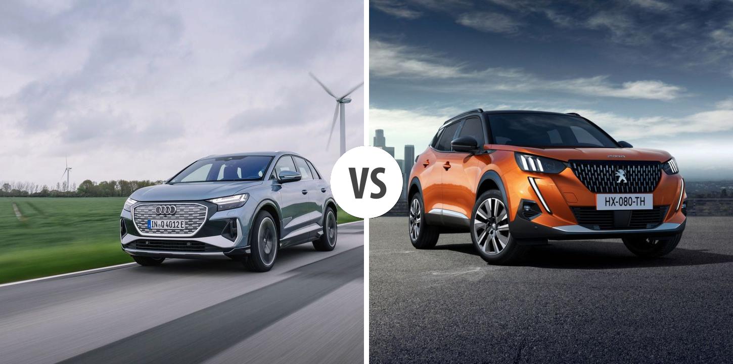 Audi Q4 e-tron VS Peugeot 2008 Autovergleich | AUTOGOTT.DE