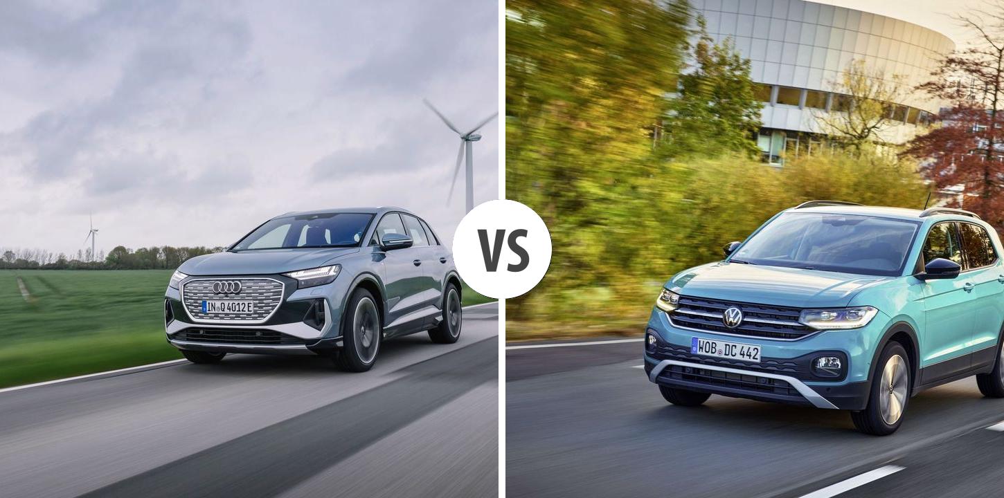 Audi Q4 e-tron VS Volkswagen T-Cross – Vergleiche Preise, Leistung ...