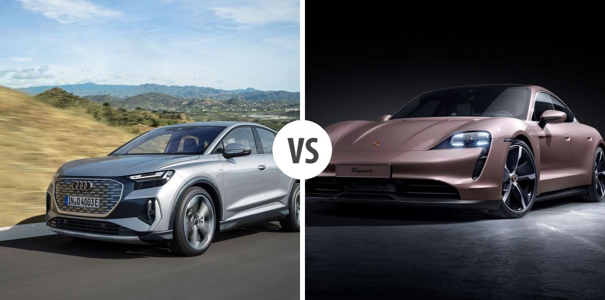 Audi Q4 Sportback e-tron VS Porsche Taycan – Vergleiche Preise, Leistung, Kofferraum ...