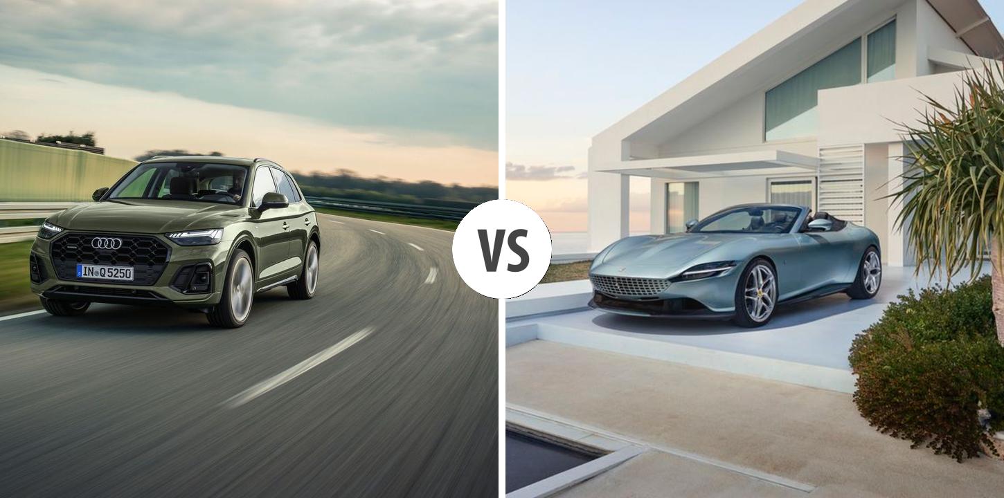 Audi Q5 VS Ferrari Roma Cabrio – Vergleiche Preise, Leistung ...