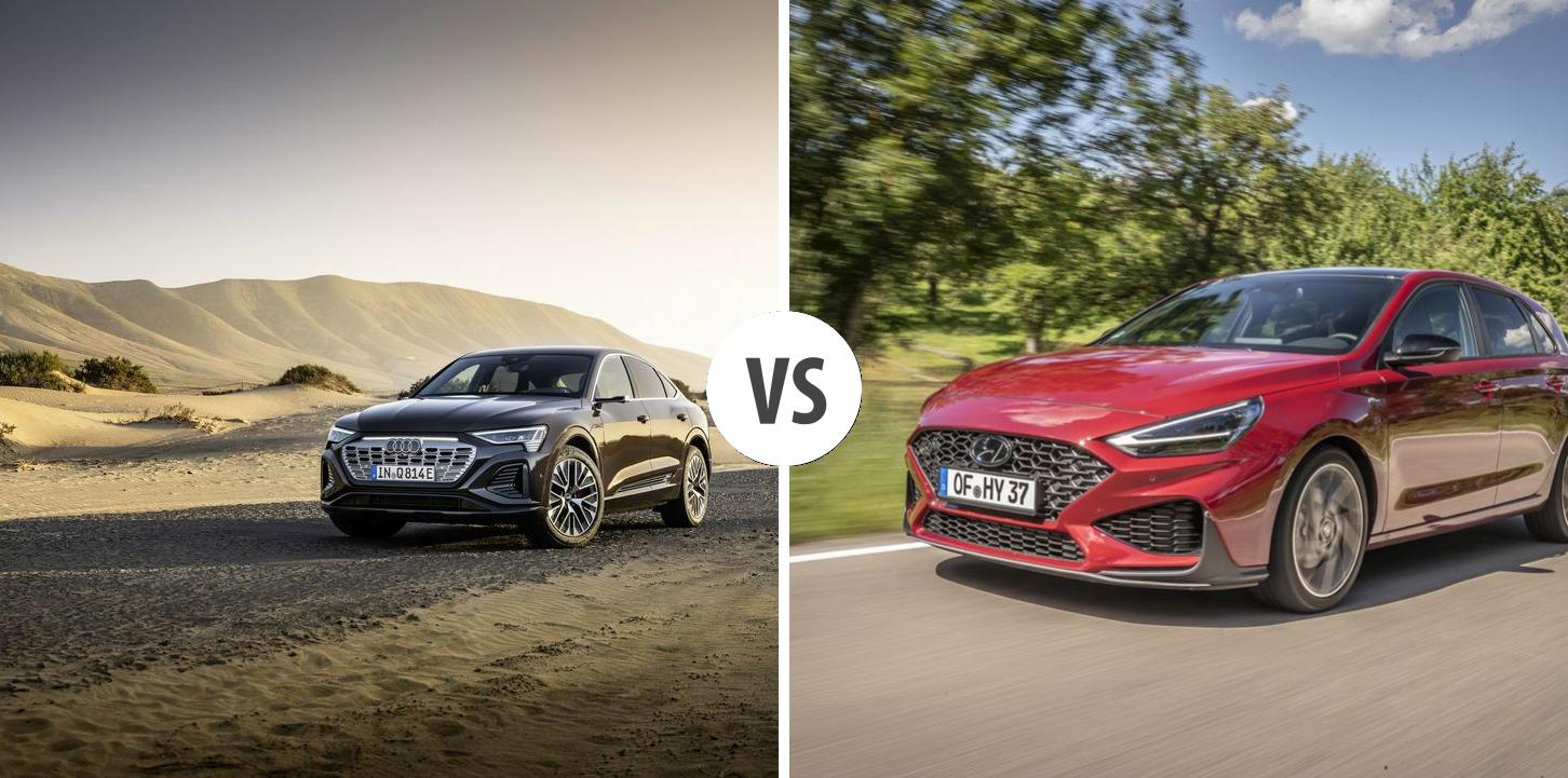 Audi Q8 e-tron Sportback VS Hyundai i30 Autovergleich | AUTOGOTT.DE