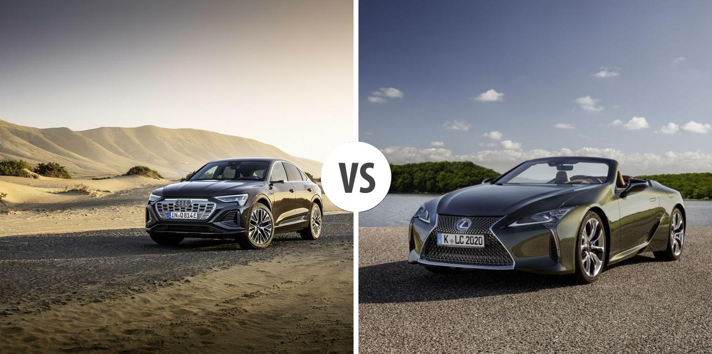 Audi Q8 e-tron Sportback VS Lexus LC Cabriolet Autovergleich | AUTOGOTT.DE
