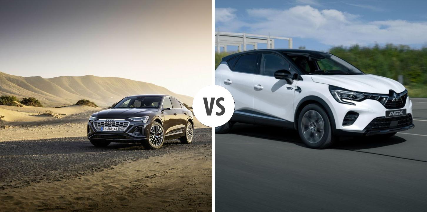 Audi Q8 e-tron Sportback VS Mitsubishi ASX Autovergleich | AUTOGOTT.DE