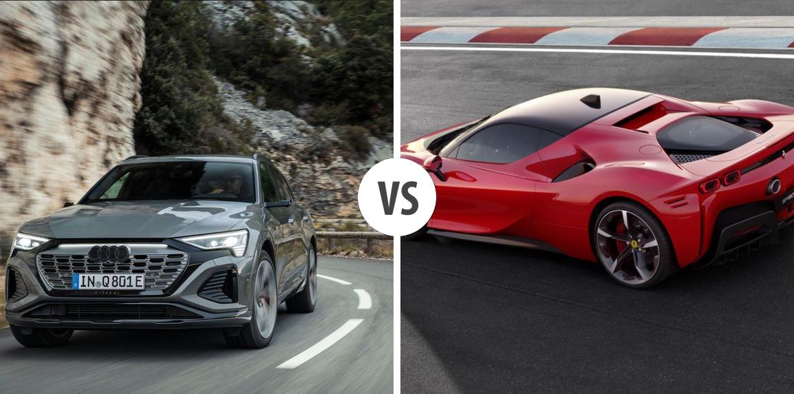 Audi Q8 e-tron VS Ferrari SF90 Coupe – Vergleiche Preise, Leistung ...