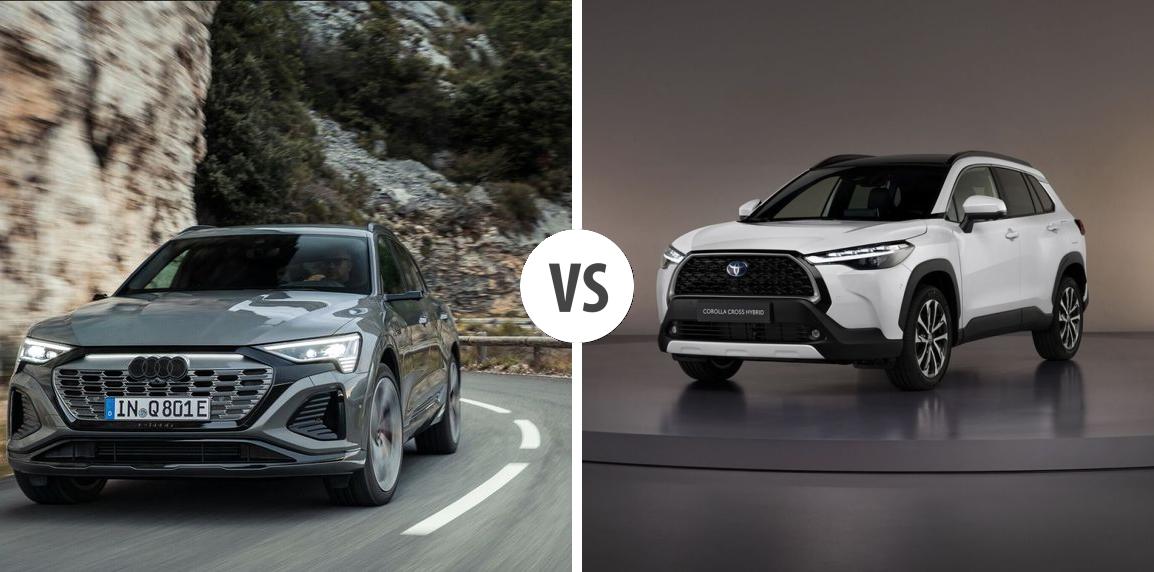 Audi Q8 e-tron VS Toyota Corolla Cross Autovergleich | AUTOGOTT.DE