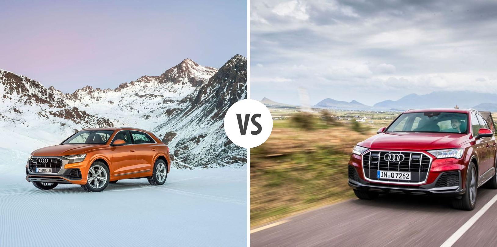 Audi Q8 VS Audi Q7 – Vergleiche Preise, Leistung, Kofferraum ...