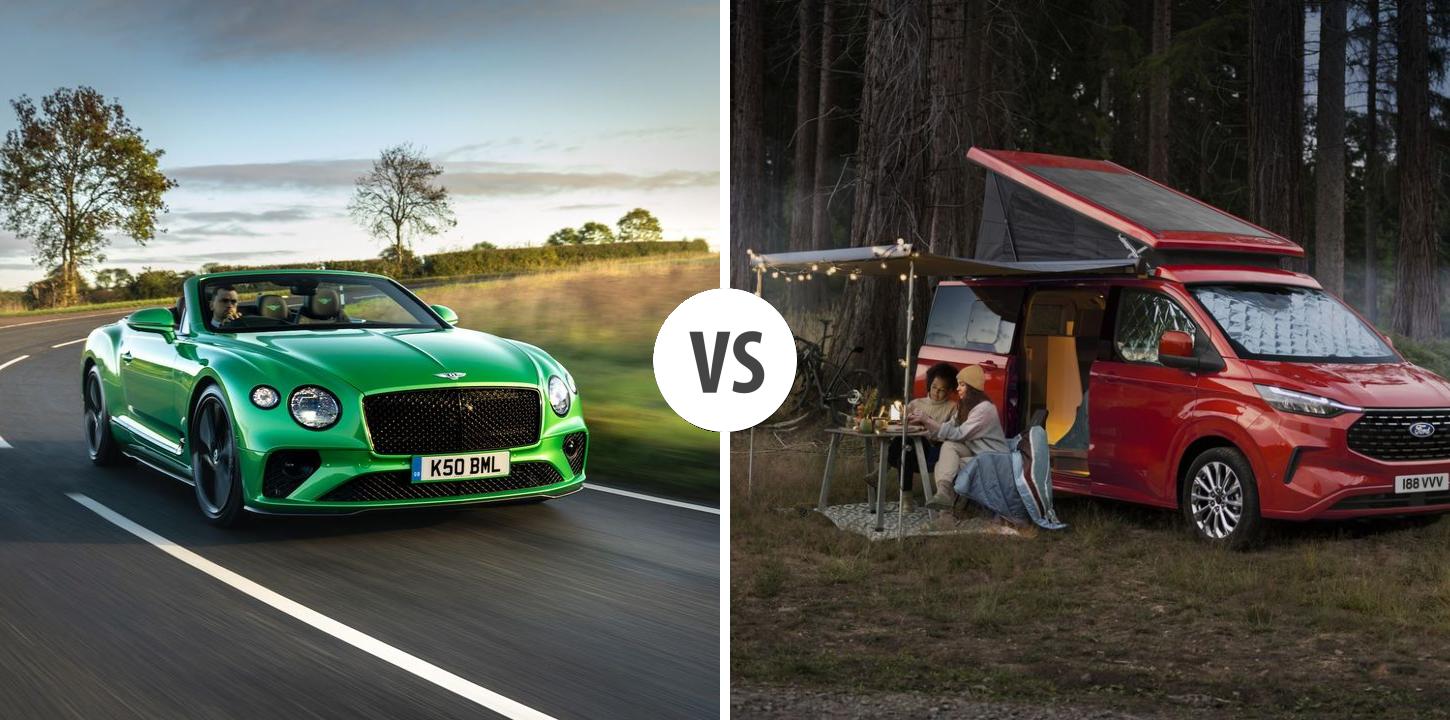 Bentley Continental GTC VS Ford Transit Custom Wohnmobil – Vergleiche ...