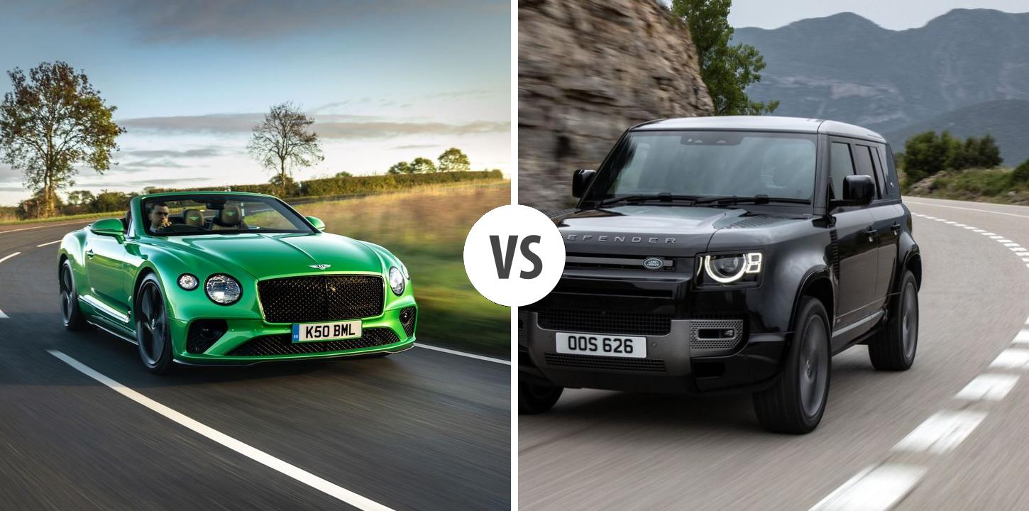 Bentley Continental GTC VS Land Rover Defender – Vergleiche Preise ...