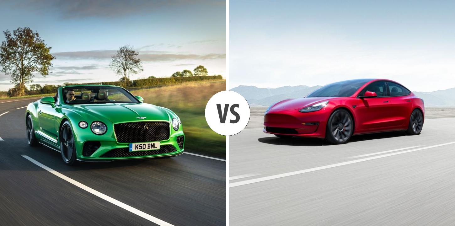 Bentley Continental GTC VS TESLA Model 3 – Vergleiche Preise, Leistung ...