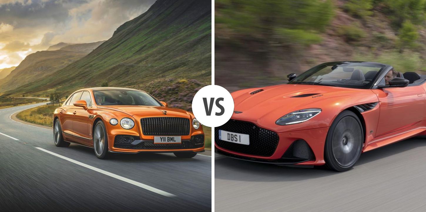 Bentley Flying Spur VS Aston Martin DBS Superleggera Cabrio ...