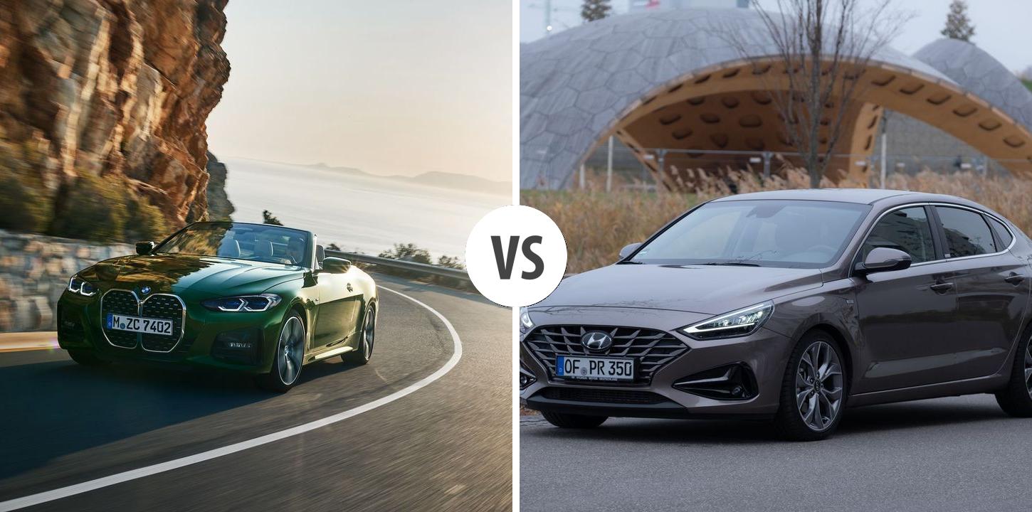 BMW 4er Cabrio VS Hyundai i30 Fastback Autovergleich | AUTOGOTT.DE