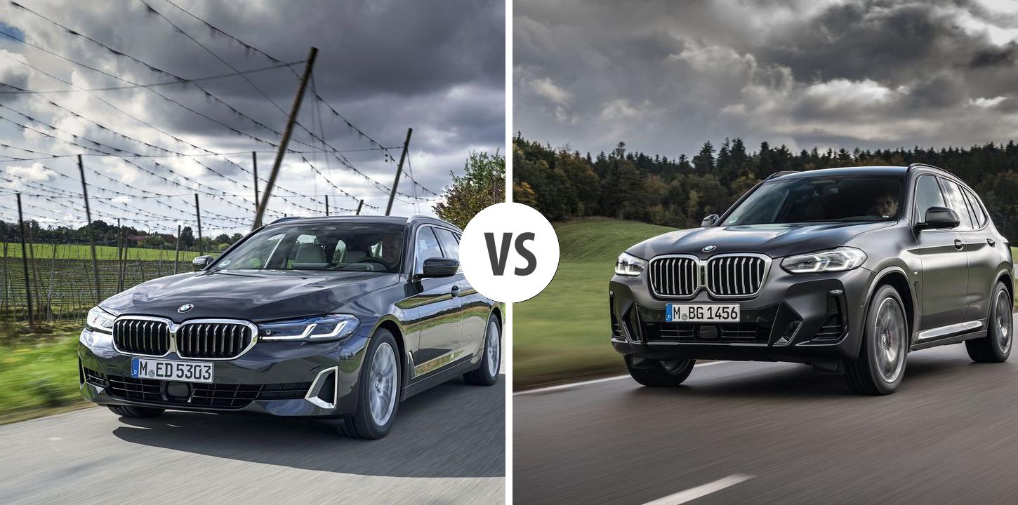 BMW 5er Touring VS BMW X3 – Vergleiche Preise, Leistung, Kofferraum ...
