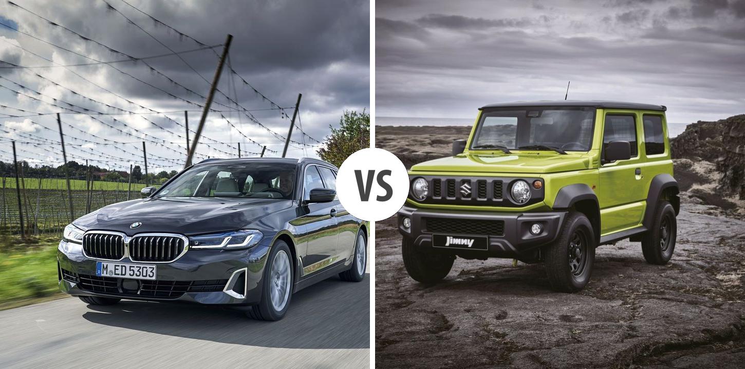BMW 5er Touring VS Suzuki Jimny – Vergleiche Preise, Leistung ...