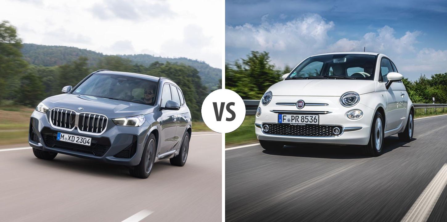 BMW X1 VS FIAT 500 Autovergleich | AUTOGOTT.DE