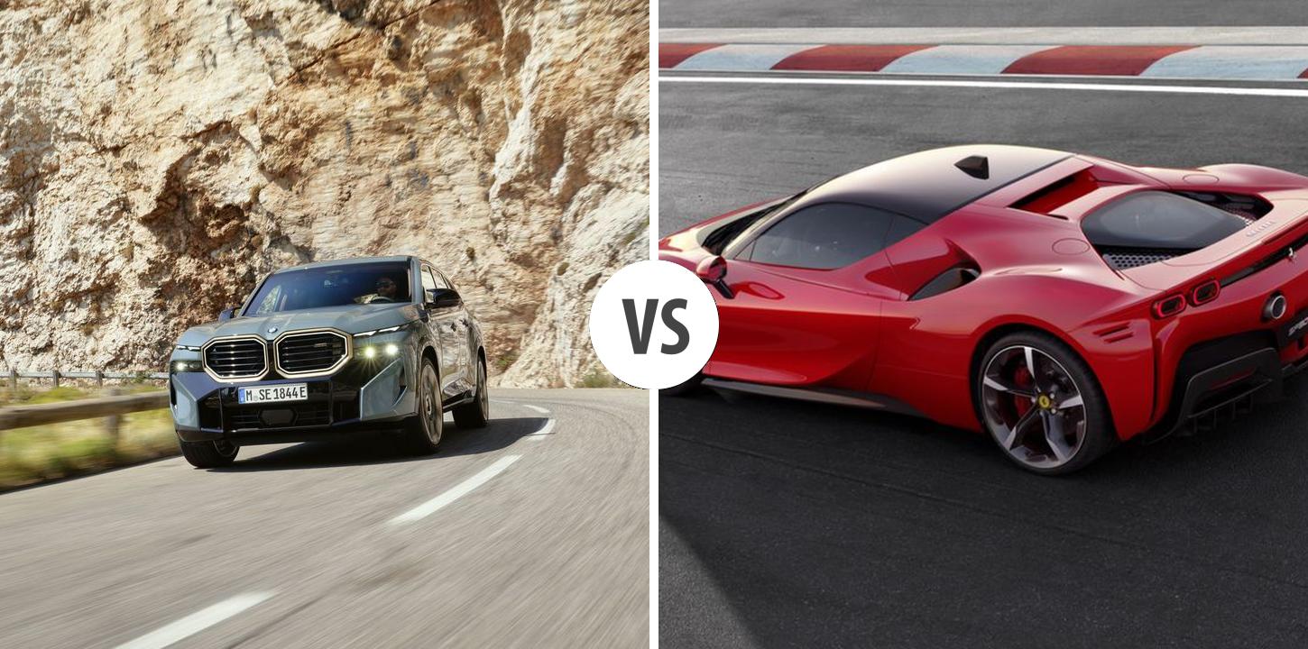BMW XM VS Ferrari SF90 Coupe – Vergleiche Preise, Leistung, Kofferraum ...