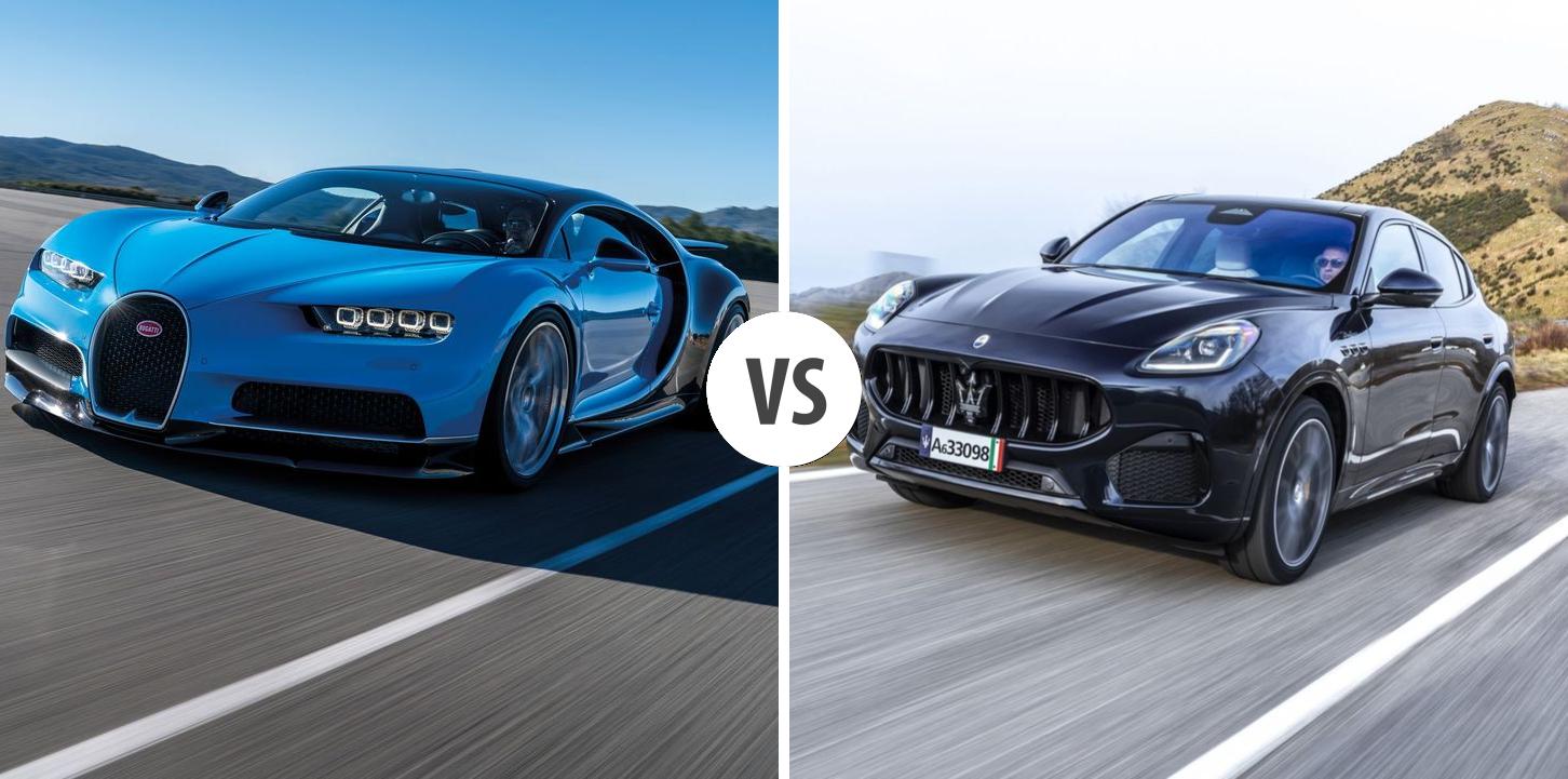 Bugatti Chiron VS Maserati Grecale Autovergleich | AUTOGOTT.DE