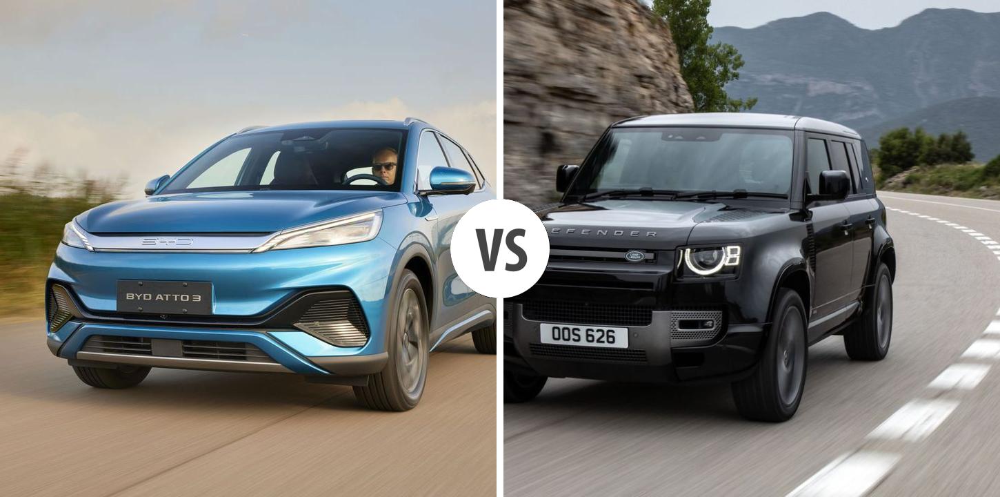 BYD Atto 3 VS Land Rover Defender Autovergleich | AUTOGOTT.DE