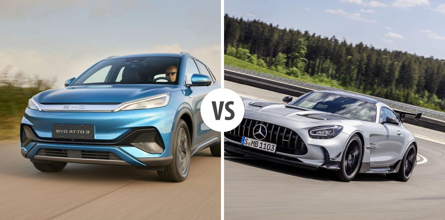 BYD Atto 3 VS Mercedes AMG GT Coupé – Vergleiche Preise, Leistung, Kofferraum & Ausstattungen ...
