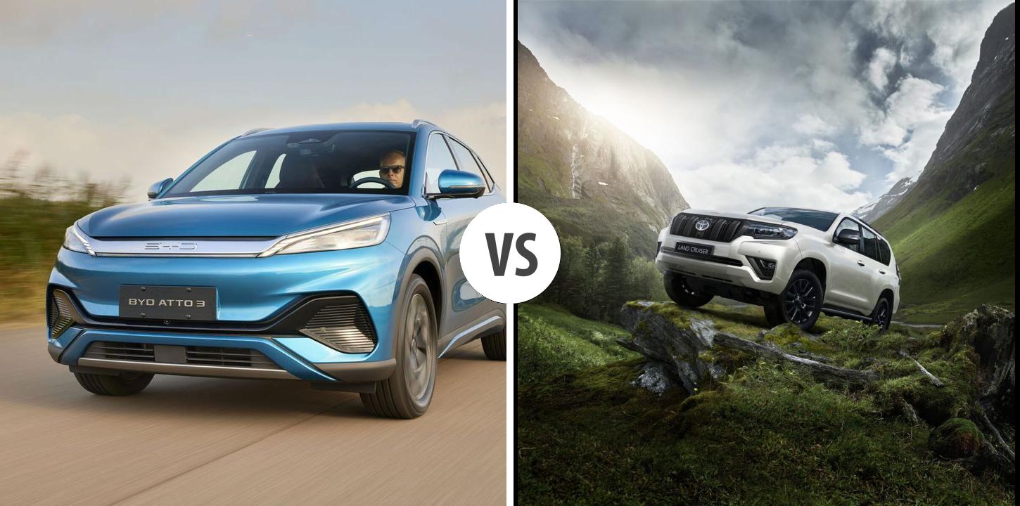 BYD Atto 3 VS Toyota Land Cruiser – Vergleiche Preise, Leistung ...