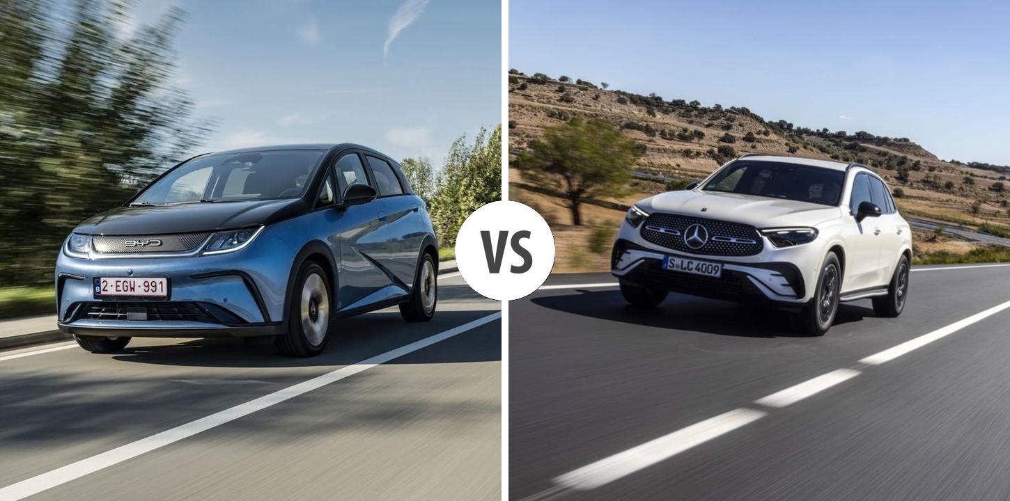 BYD Dolphin VS Mercedes GLC Autovergleich | AUTOGOTT.DE