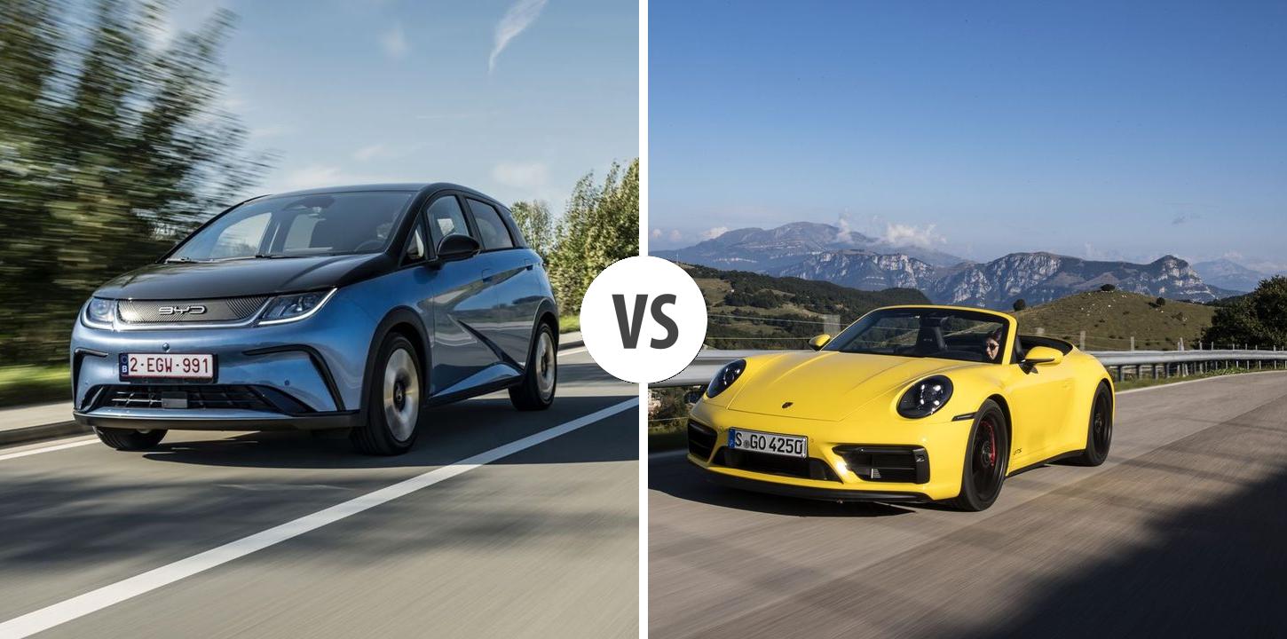 BYD Dolphin VS Porsche 911 Cabriolet – Vergleiche Preise, Leistung ...