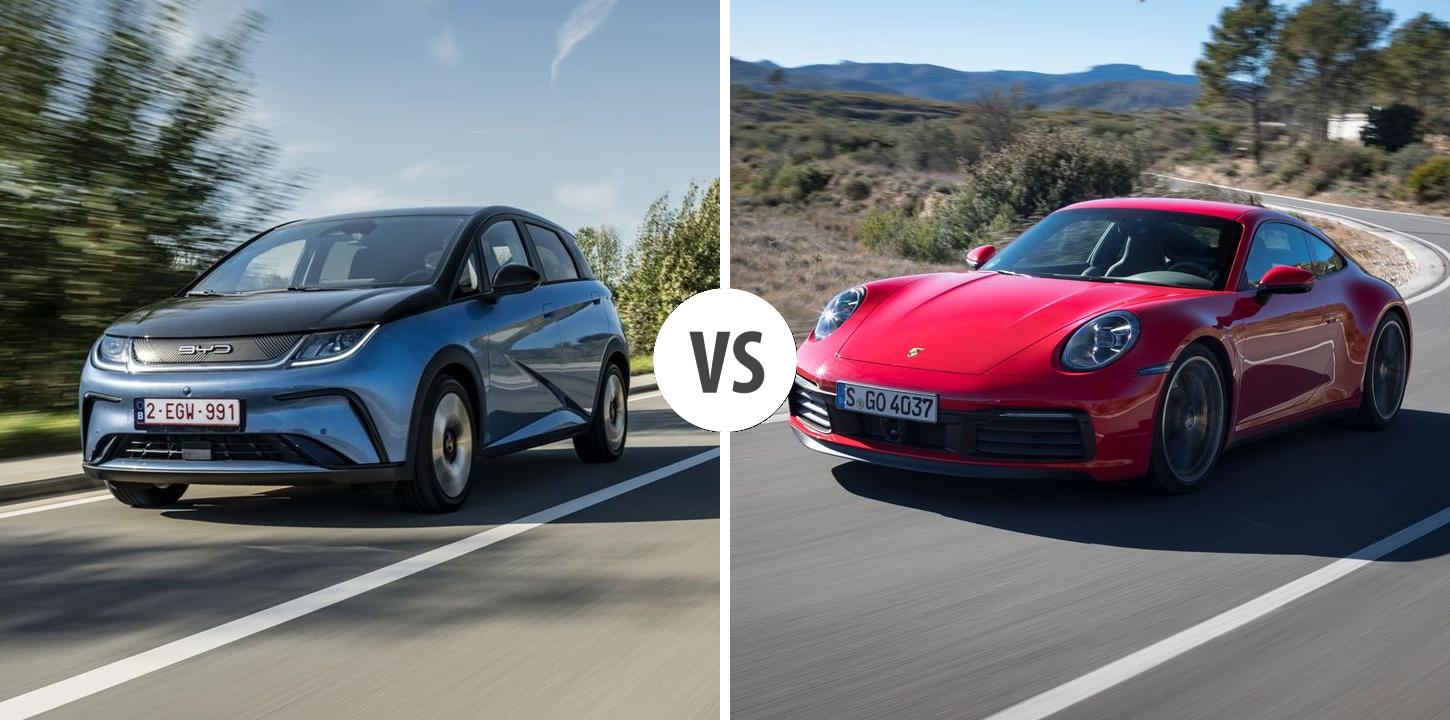 BYD Dolphin VS Porsche 911 Coupé – Vergleiche Preise, Leistung ...