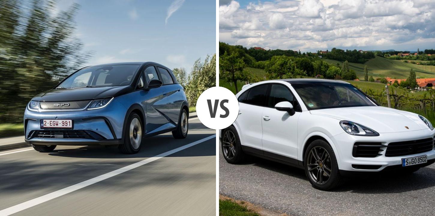 BYD Dolphin VS Porsche Cayenne Coupé – Vergleiche Preise, Leistung ...