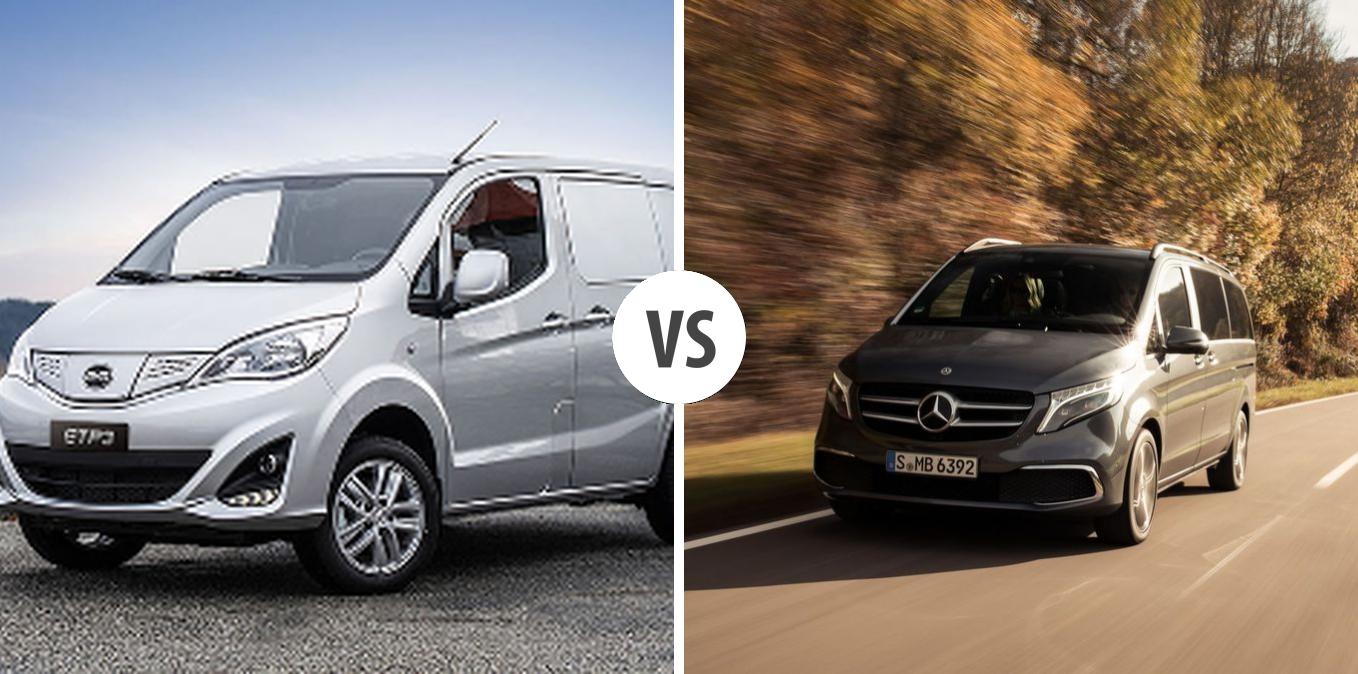 BYD ETP3 VS Mercedes V-Klasse Autovergleich | AUTOGOTT.DE