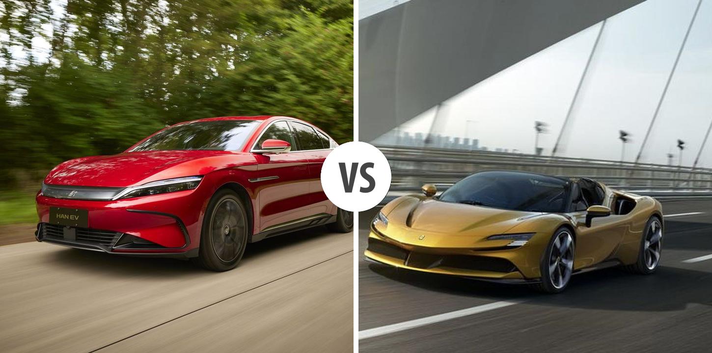BYD Han VS Ferrari SF90 Roadster – Vergleiche Preise, Leistung ...
