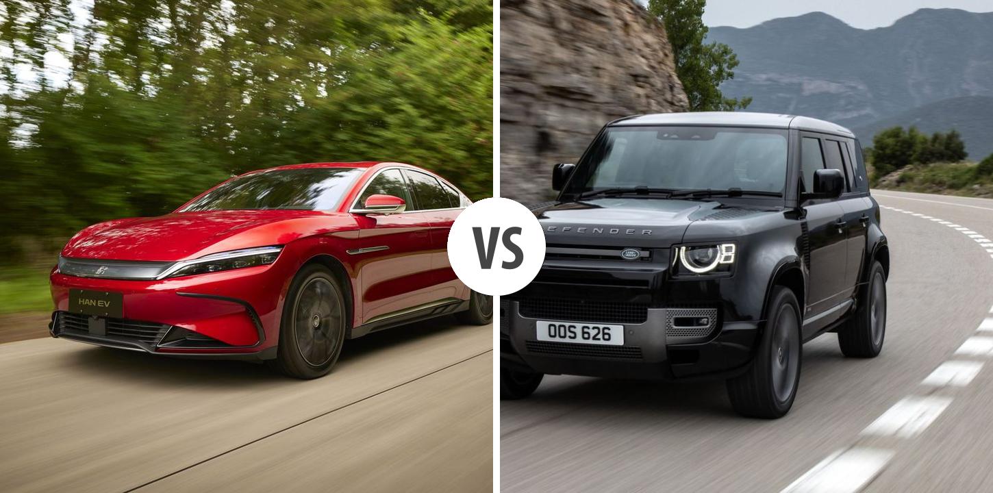 BYD Han VS Land Rover Defender Autovergleich | AUTOGOTT.DE